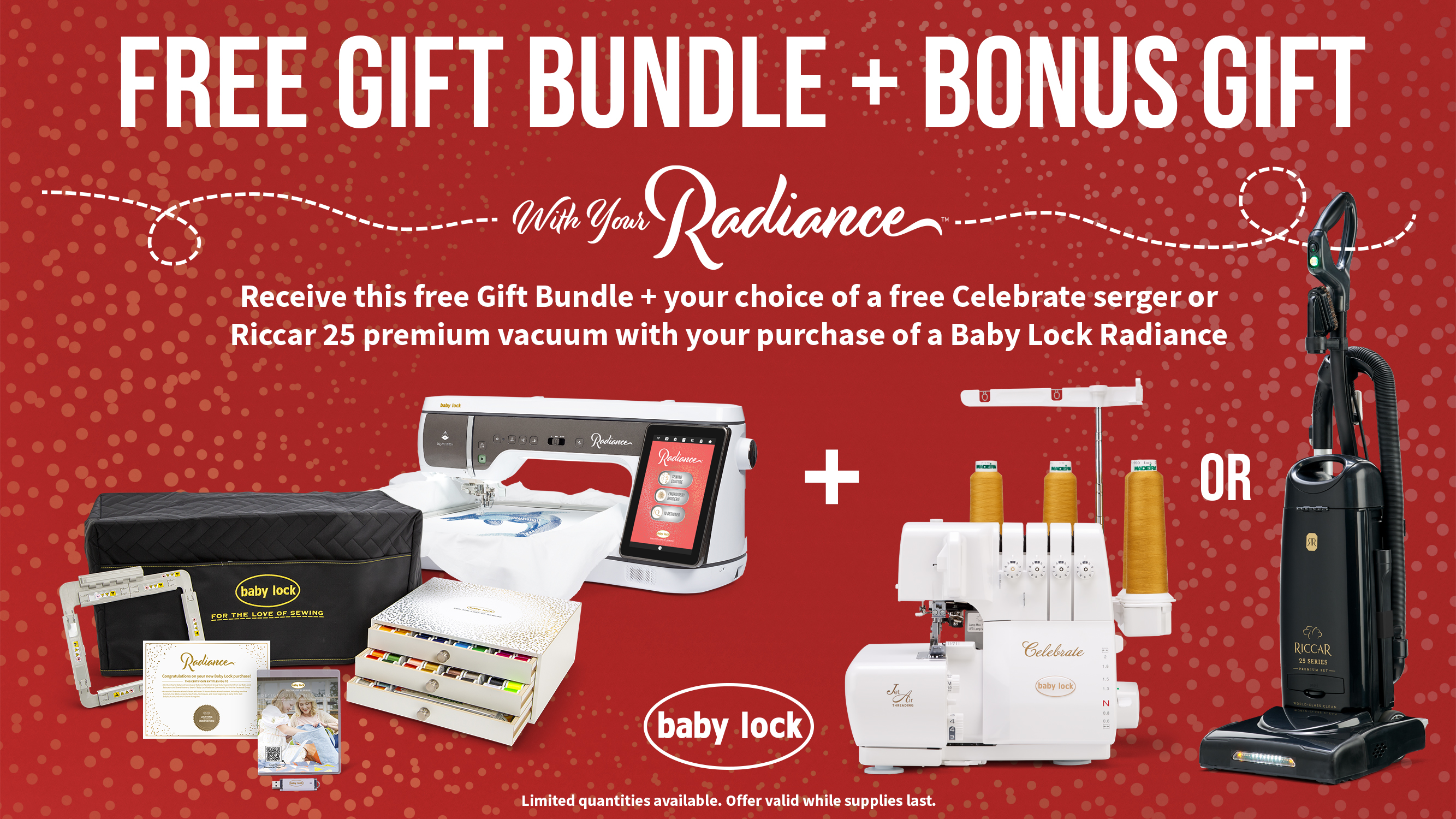 Baby Lock Radiance BLRA Embroidery, Sewing and Quilting Machine - 1000 ...