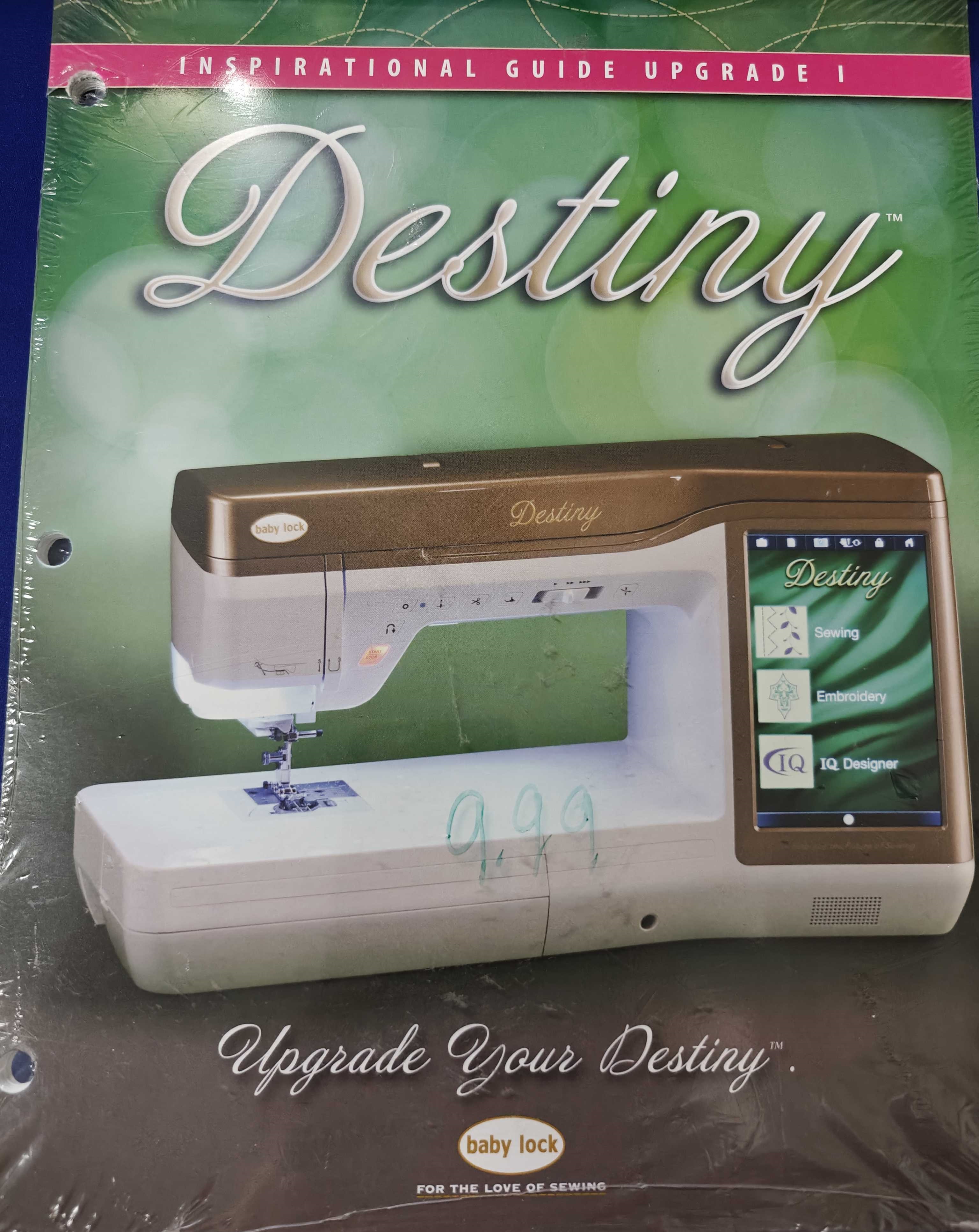 Baby Lock Destiny Inspirational Guide Upgrade 1 STWB-BLDY2U - 1000's of ...