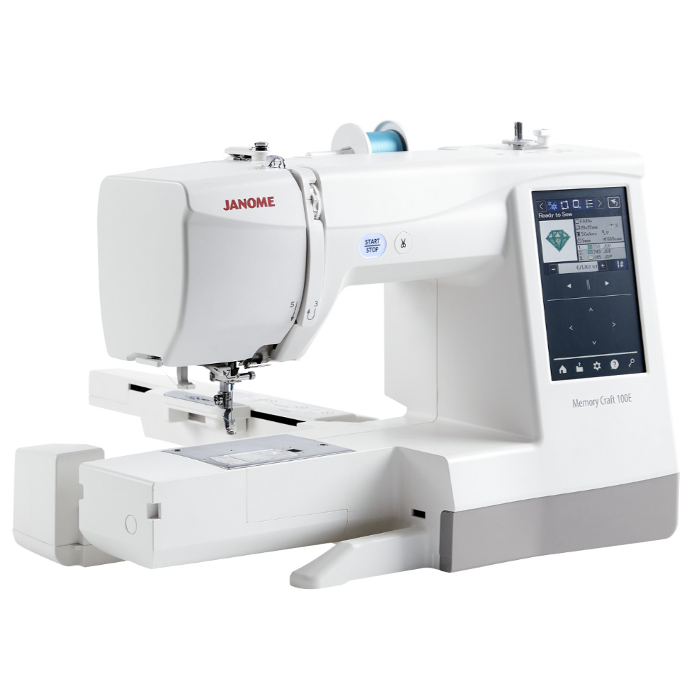 Janome Memory Craft MC100E Embroidery Only Machine - FREE Shipping over $49.99 - Pocono Sew & Vac