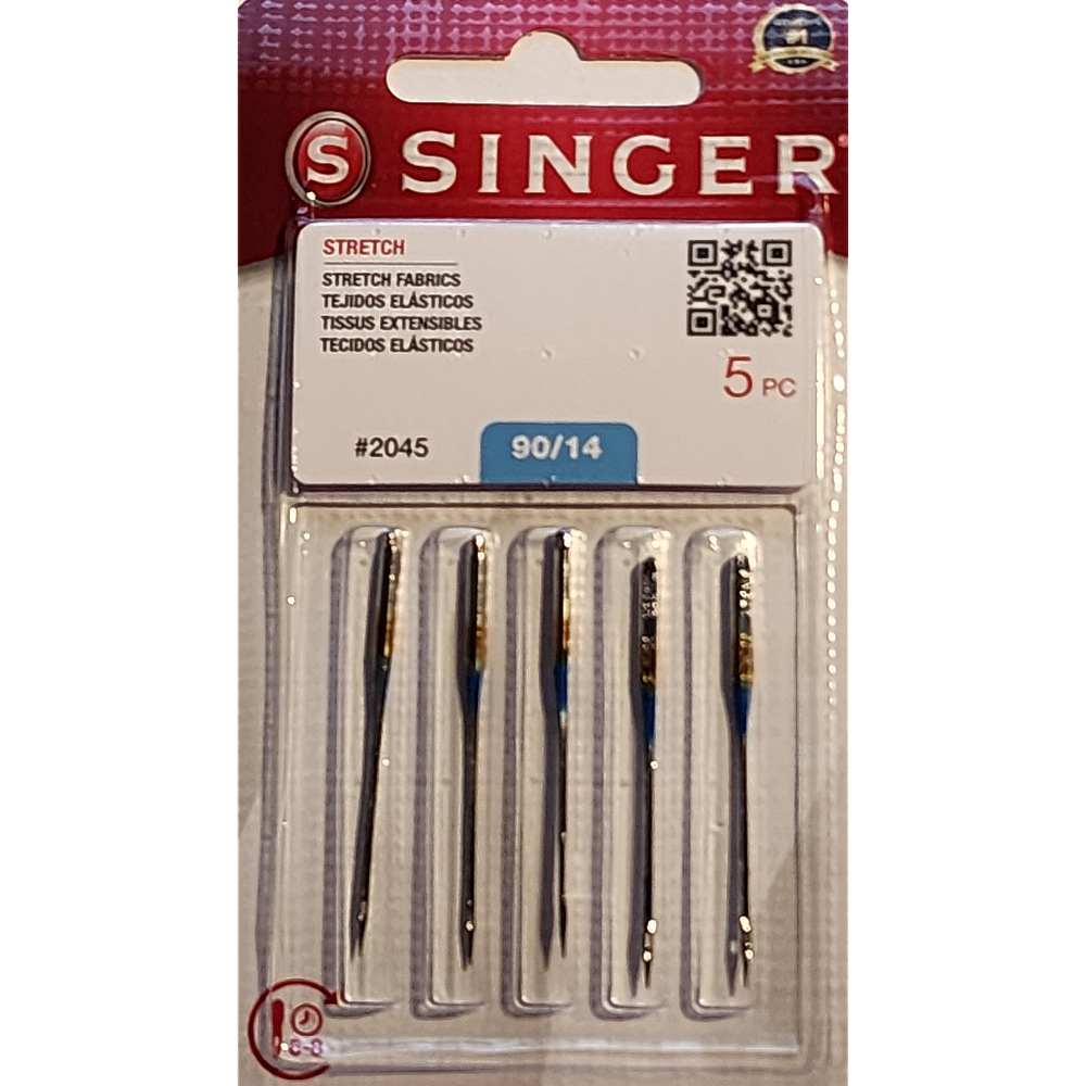 Singer Ballpoint Stretch Needles 5-Pack (Choose Size) - 1000's of Parts ...