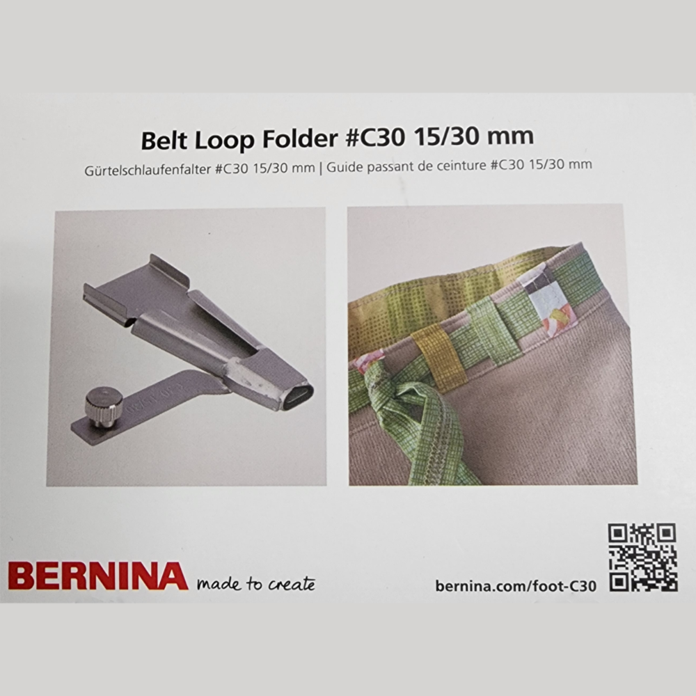Bernina Belt Loop Folder #C30 15/30mm 109120.70.00 - FREE Shipping over ...