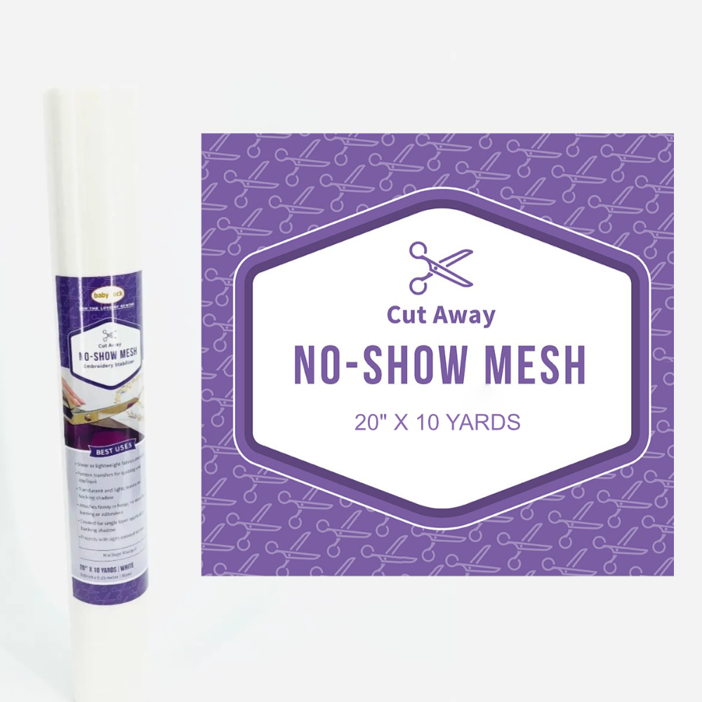Baby Lock No-Show Mesh Stabilizer 10yd x 20" White BLC301-20 - 1000's ...