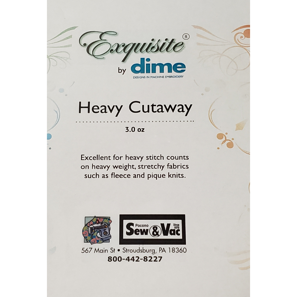 Exquisite Heavy Cutaway Stabilizer 20" x 10yd - 1000's of Parts ...